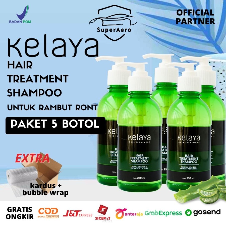 Jual [PAKET HEMAT 4 - 5 BOTOL] KELAYA Hair Treatment Shampoo Original Sampo Anti Rontok 250ml ...