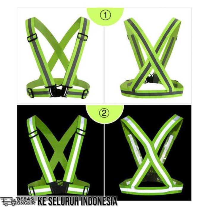 Jual Rompi Sabuk Tali Pengaman Keselamatan Reflective Safety Running ...