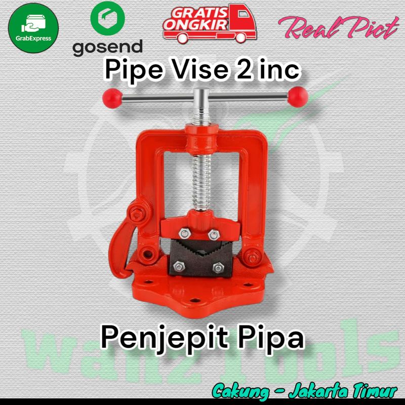 Jual Pipe Vise 2inch - Penjepit Pipa - Ragum Pipa - Catok Pipa 2inc ...