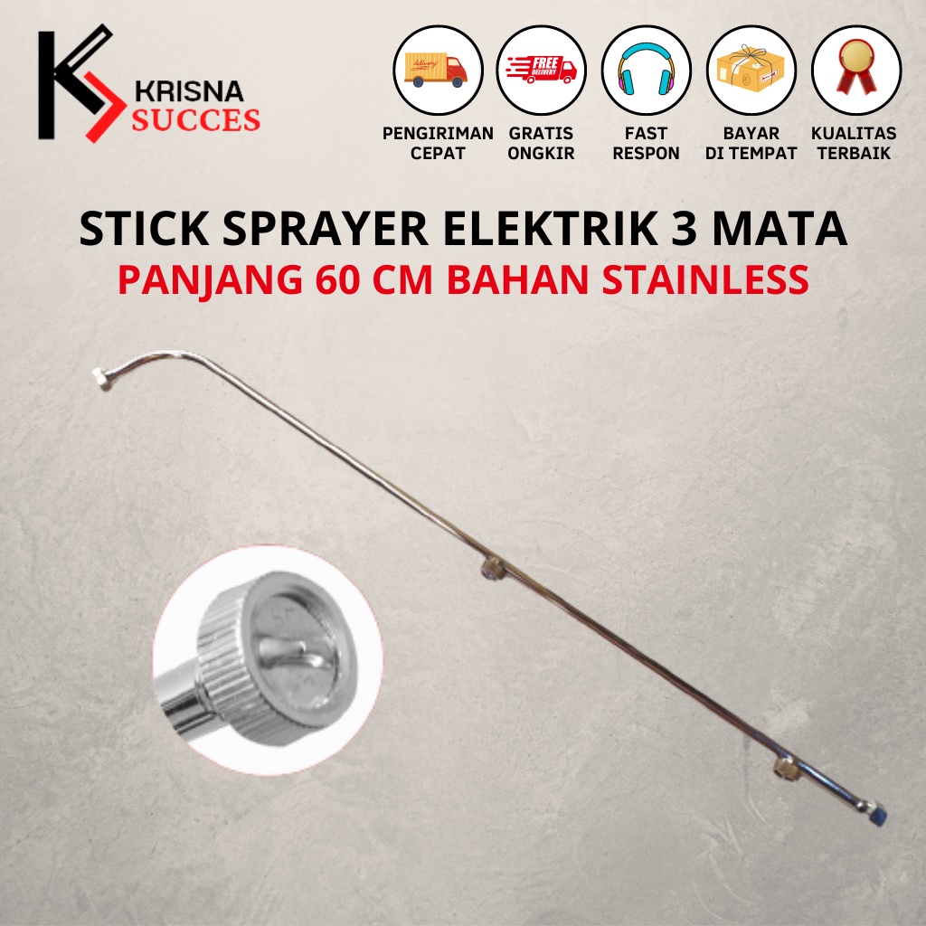 Jual Stik Stick Sprayer Mesin Elektrik 3 mata nozel Stainles KRISNASC ...