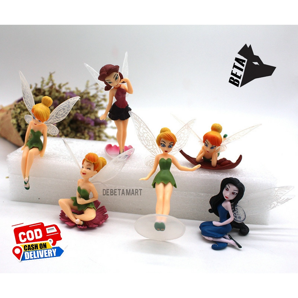 Jual ACTION FIGURE TINKER BELL SET TOPPER HIASAN KUE ULANG TAHUN CEWE ...