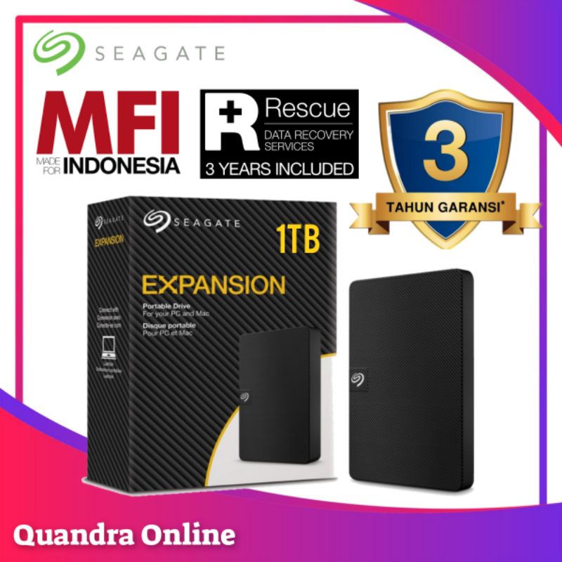 Jual Seagate Expansion 1TB HDD / Hardisk / Harddisk Eksternal 2,5" USB 3.0 | Shopee Indonesia