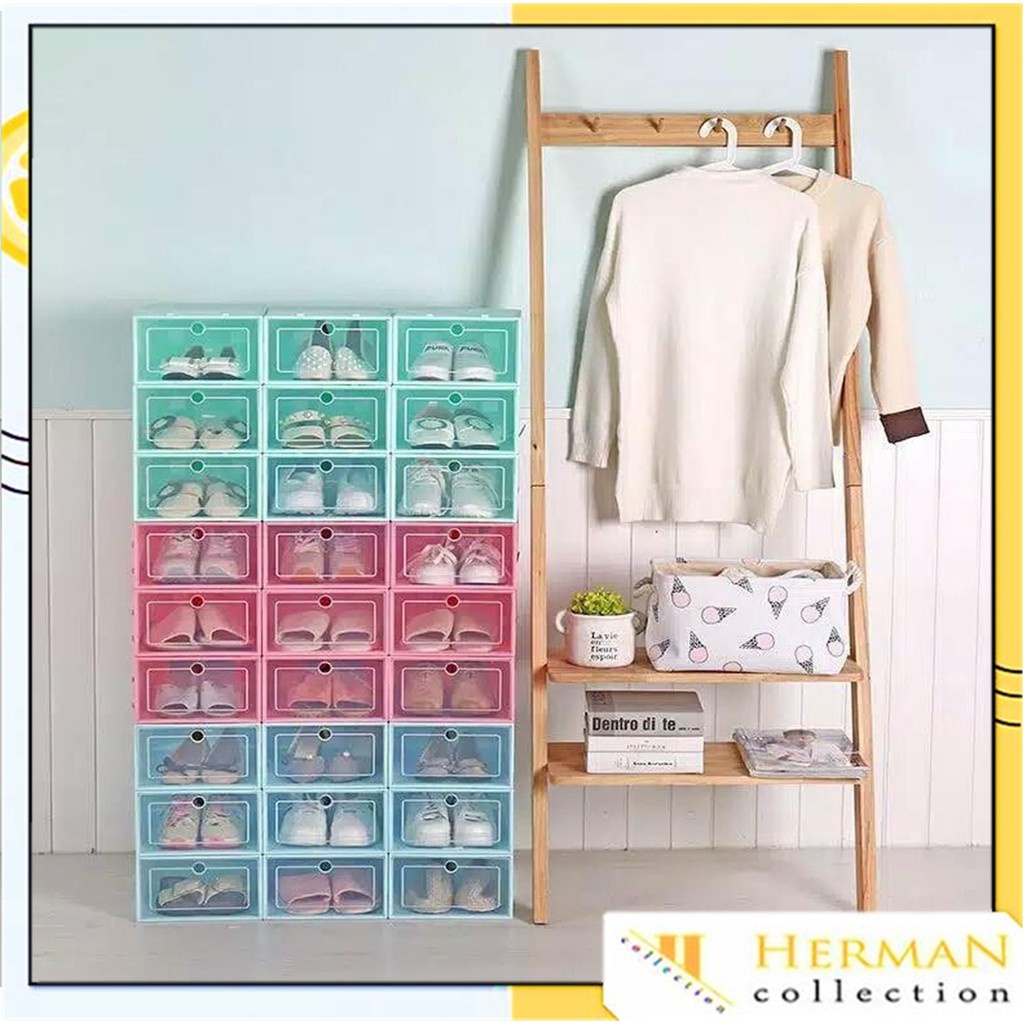 Jual BUBBLE WRAP - HC Kotak Sepatu Transparan Tebal Serbaguna Shoes Box ...