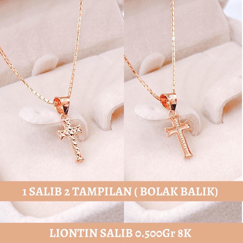Jual Liontin Emas Salib 0.500 Gr | Shopee Indonesia