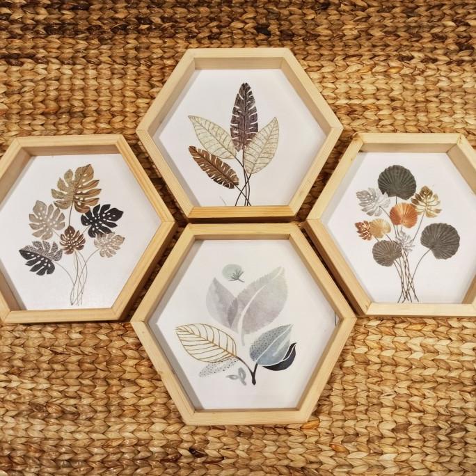 Jual homedecorbdg - frame hexagonal tema gold | Shopee Indonesia