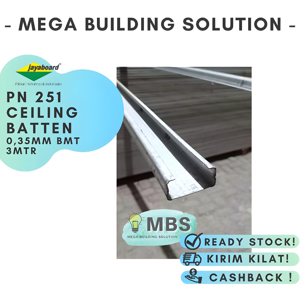 Jual Jayaboard EF Ceiling Batten PN 251 / Rangka Besi Plafon Jaya ...