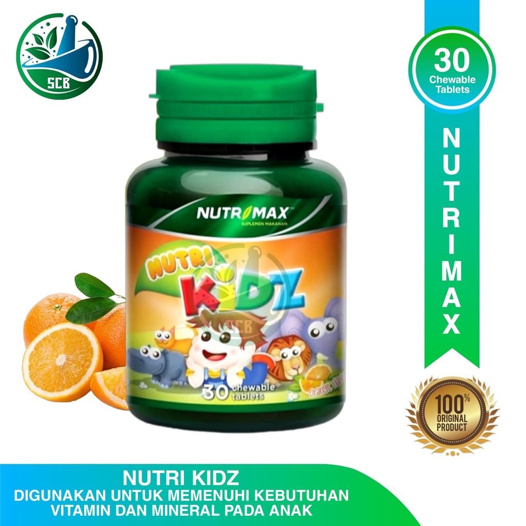 Jual Nutrimax Nutri Kidz 30 Tablet Kunyah - Multivitamin Tumbuh Kembang ...