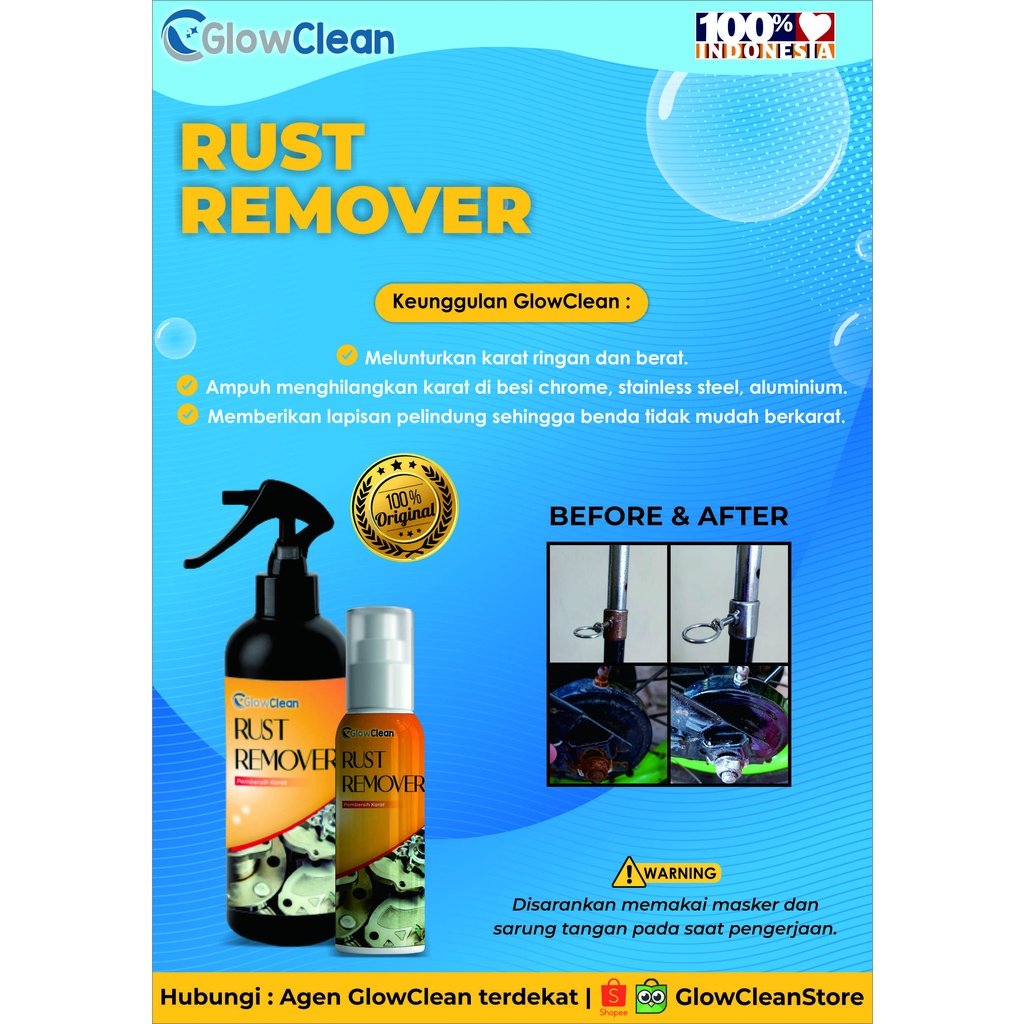 Jual PENGHILANG KARAT PEMBERSIH KARAT BESI ALUMINIUM STAINLESS - 100 ML | Shopee Indonesia