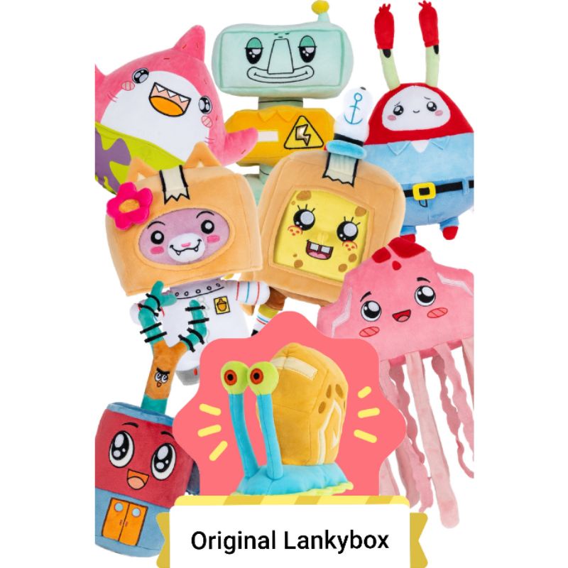 Jual Lankybox X Spongebob Lanky Box Sponge Bob Plush Original | Shopee ...