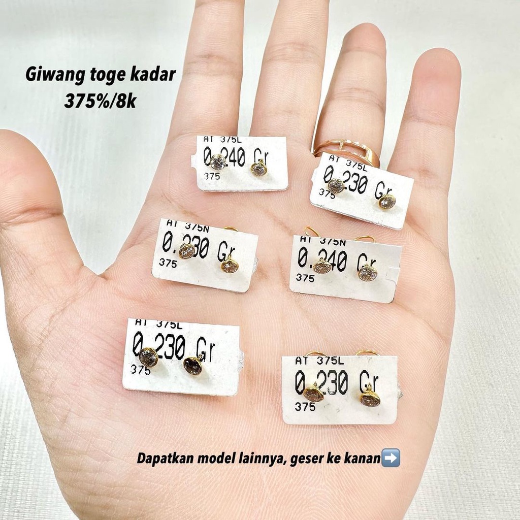 Jual Giwang Toge SA.A32 kadar 375% (8k)-RedGold | Shopee Indonesia