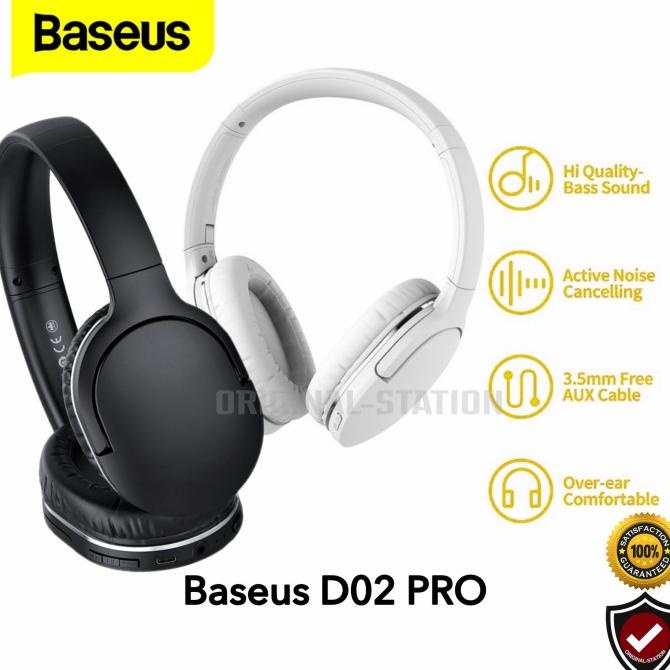 Jual Baseus Encok D02 Pro Dual Mode Wireless Bluetooth Foldable ...