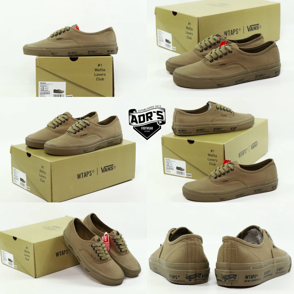 Jual SEPATU SNEAKER WTAPS X VANS AUTHENTIC VAULT OG LX OLIVE GREEN ...