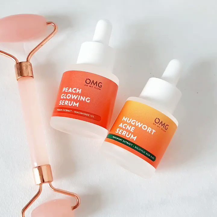 Jual OMG OH MY GLOW Peach Glowing Serum 20 ml | Mugwort Acne Serum 20 ml | Shopee Indonesia