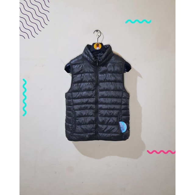 Jual Rompi Bulu Angsa Ultralight UNIQLO size S-M army putih Vest Bulang ...