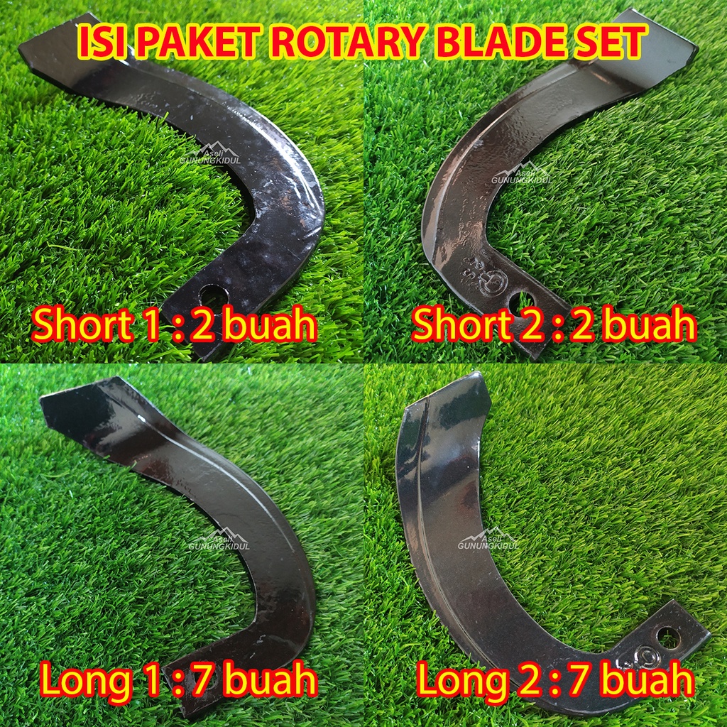 Jual Paket Pisau Rotary Traktor Quick Zena 18 Buah - Rotary Blade Set ...
