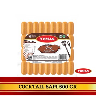 Jual YOMAS SOSIS SAPI - SOSIS COCKTAIL 500 GR | Shopee Indonesia