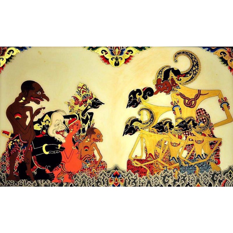 Jual poster cetak jumbo wayang buat hiasan dinding dan dekorasi rumah ...
