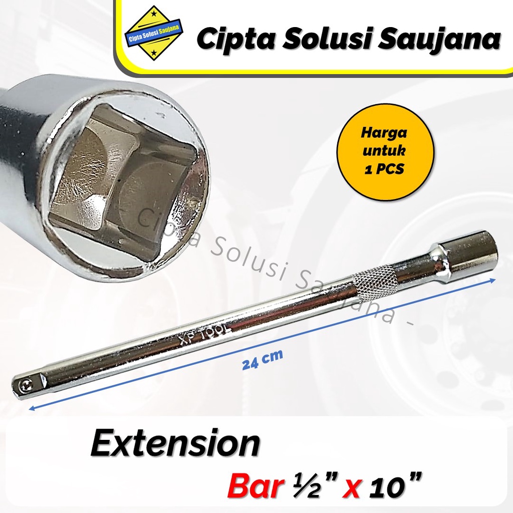 Jual EXTENSION BAR 1/2" X 10" 24 CM SAMBUNGAN GAGANG KUNCI SOK ADAPTOR ...