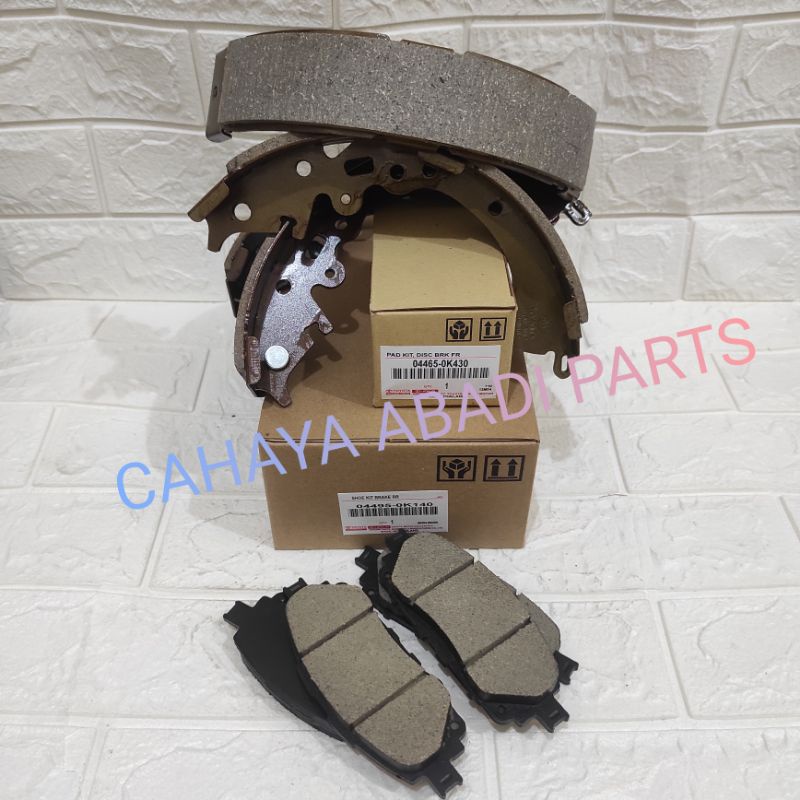 Jual brake pad dan brake shoe innova reborn 2 set kampas rem depan belakang innova reborn 2 set ...