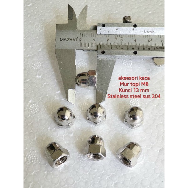 Jual BAUT MUR TOPI M8 STAINLESS STEEL SUS 304 END CAP CAP NUT | Shopee Indonesia