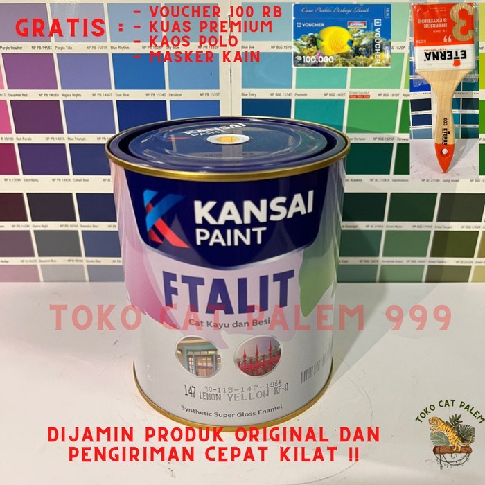 Jual CAT FTALIT DOFF 20KG PAIL - CAT MINYAK KAYU BESI (READY SEMUA ...