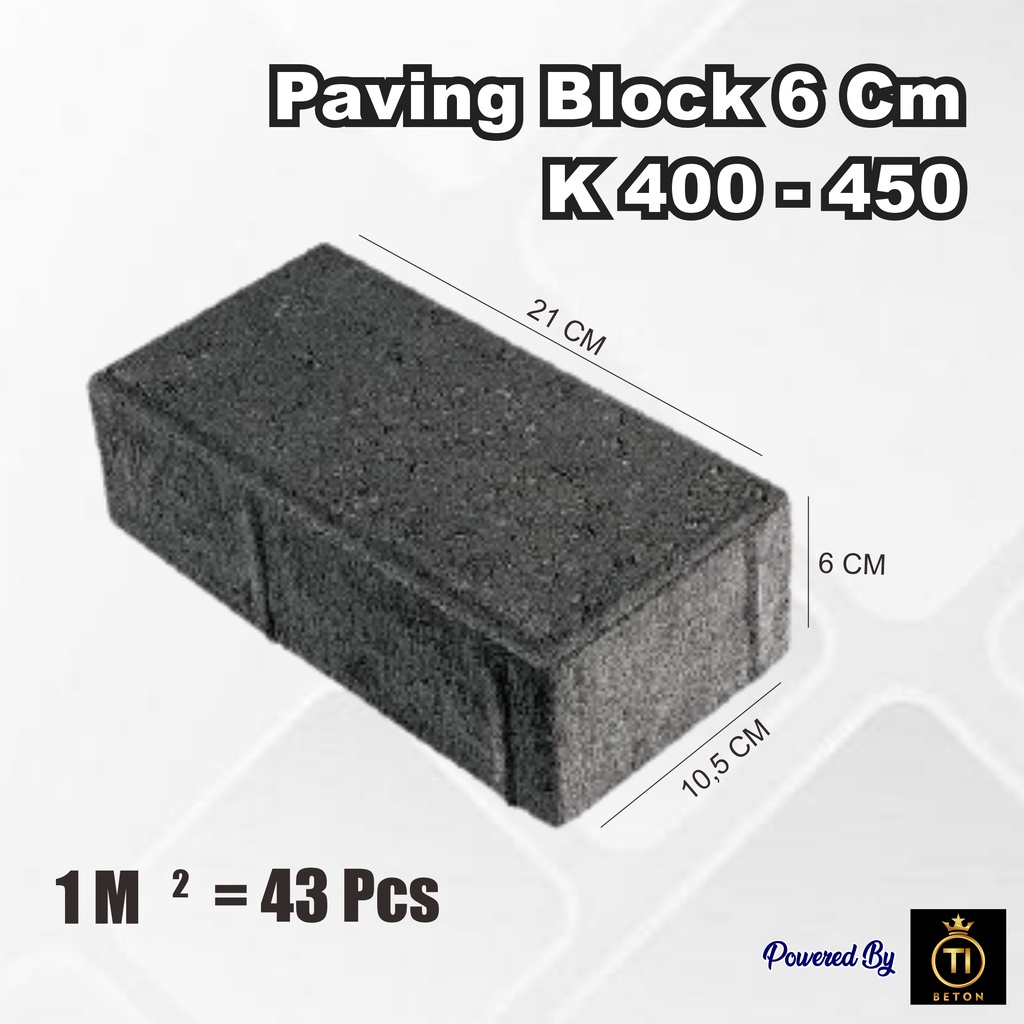 Jual PAVING BLOCK, CONBLOCK, PAVING PERSEGI, PAVING BLOCK 6 CM K 400 ...