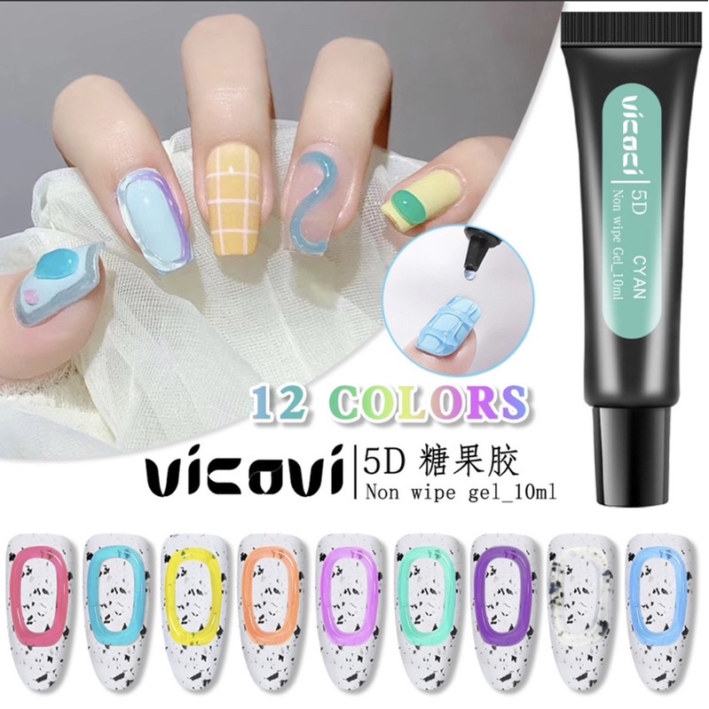 Jual Vicovi Candy Manikur 5D Nail Gel Tiga Dimensi Khusus Untuk ...