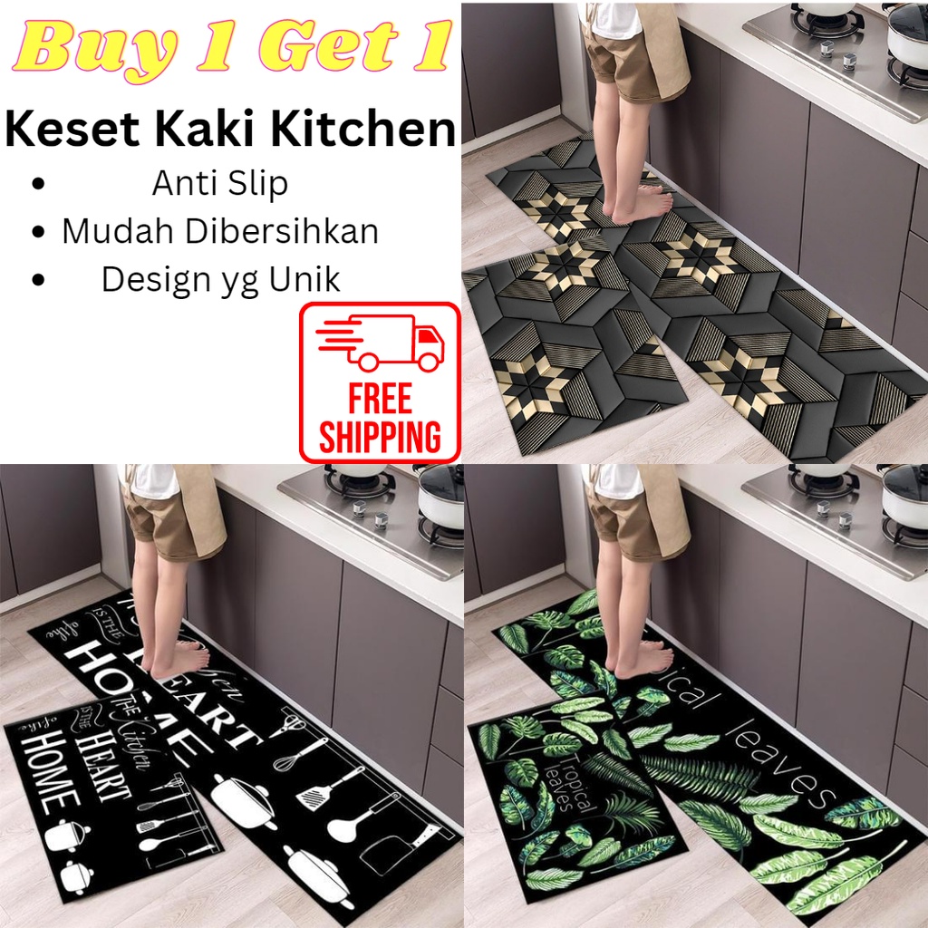 Jual Keset Kaki Dapur Panjang 2 in 1 / Keset Alas Lantai / Keset Kaki ...