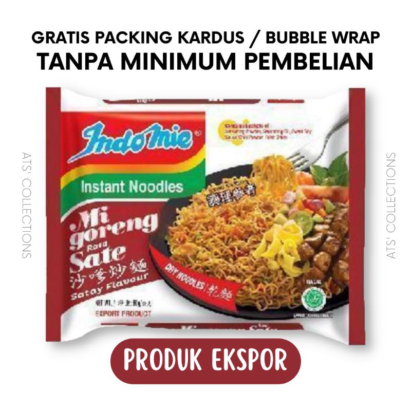 Jual INDOMIE GORENG SATE PRODUK EKSPOR TAIWAN INSTANT NOODLES SATAY ...