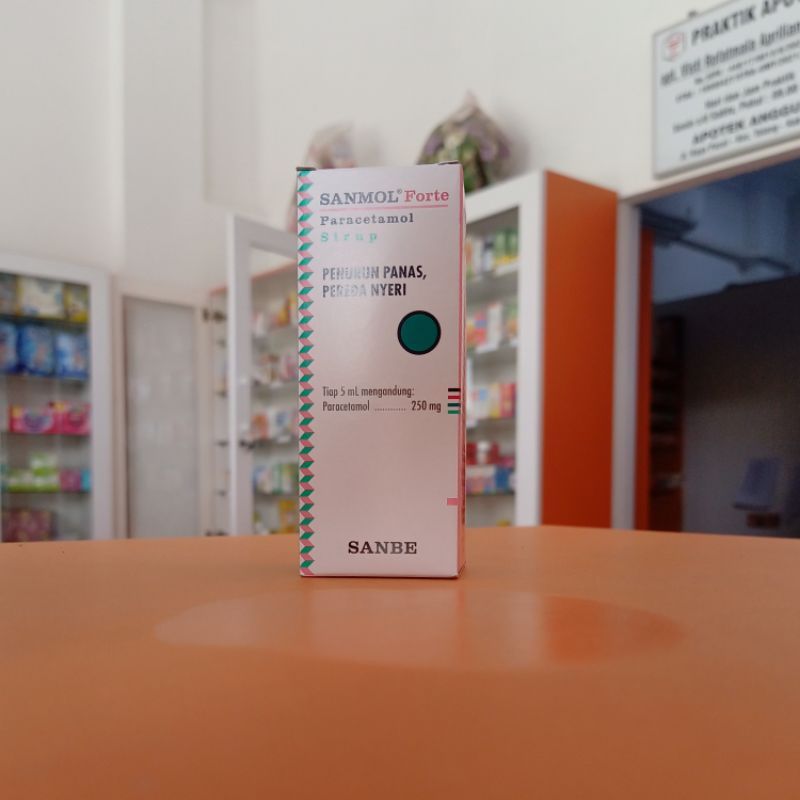 Jual SANMOL FORTE SYRUP PARACETAMOL meredakan nyeri, sakit kepala, sakit gigi, serta demam yang ...