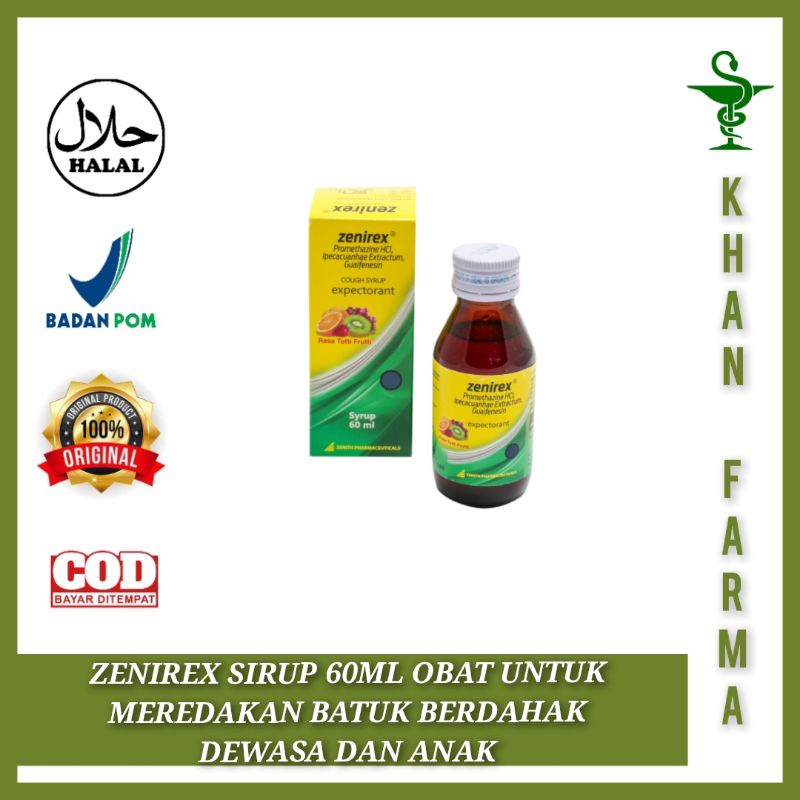 Jual ZENIREX SIRUP 60 ML OBAT BATUK BERDAHAK | Shopee Indonesia