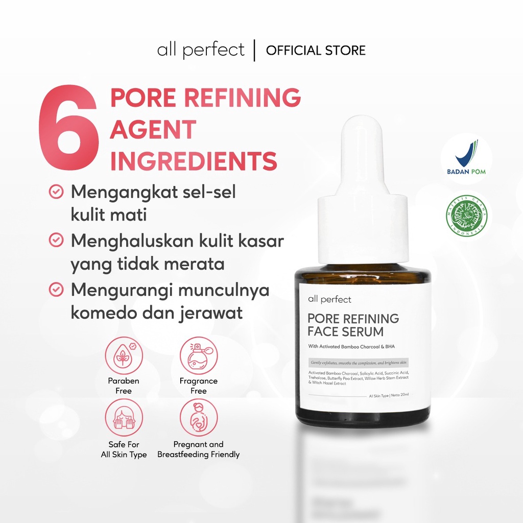Jual All Perfect Pore Refining Face Serum | Serum exfoliasi wajah | 20 ...