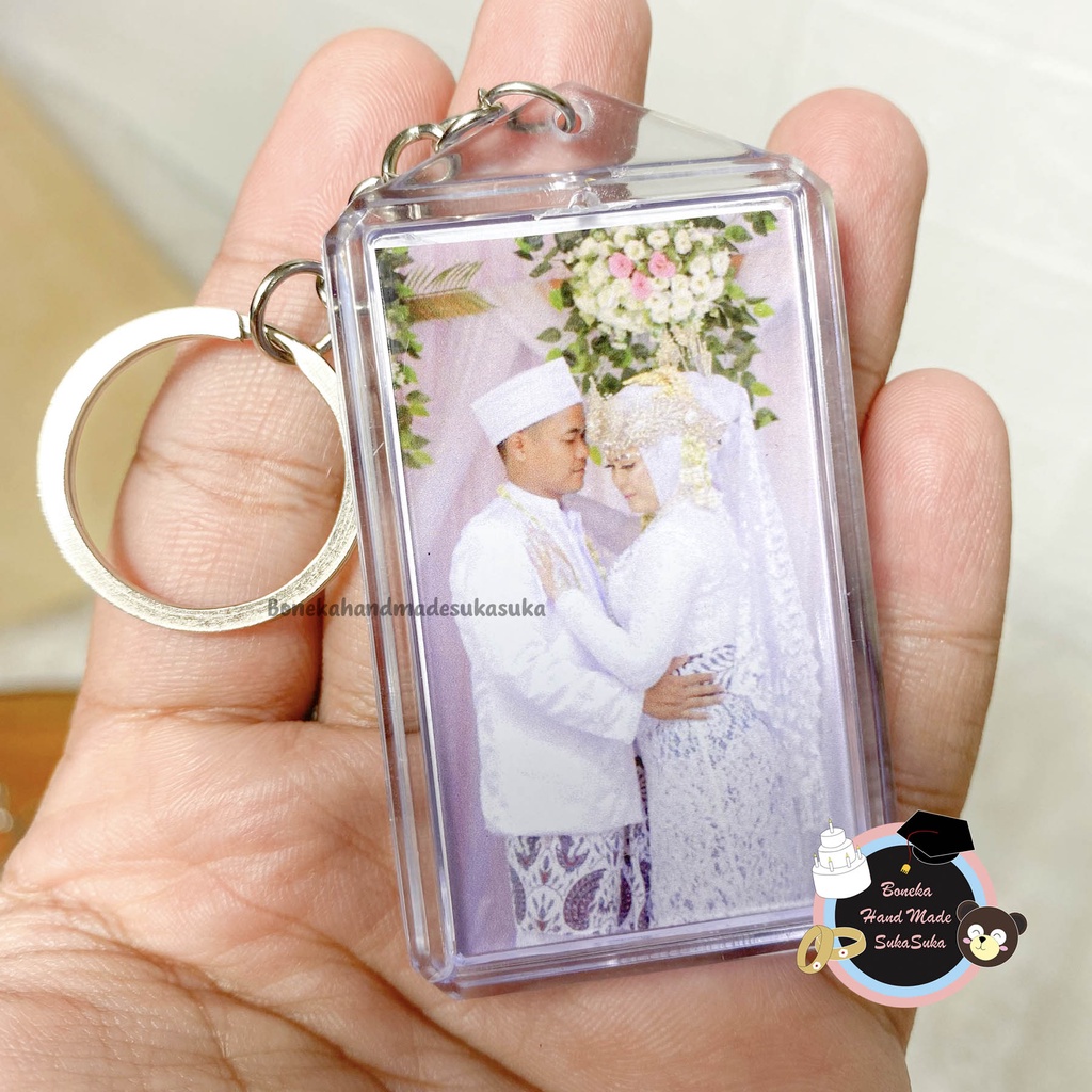 Jual Gantungan Kunci Custom Foto 2 Sisi Ganci Akrilik Murah Bahan Tebal ...