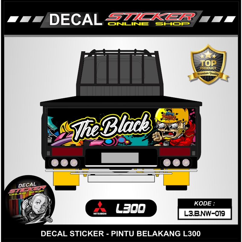 Jual sticker decal print pintu belakang l300 variasi grafiti keren ...