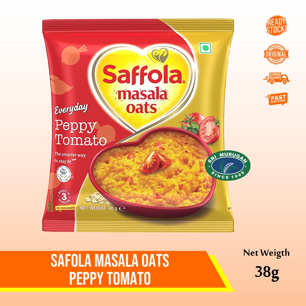 Jual SAFFOLA MASALA OATS PEPPY TOMATO 38g | Shopee Indonesia