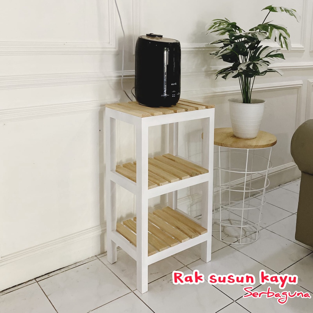 Jual rak susun kayu | rak meja susun serbaguna | Shopee Indonesia