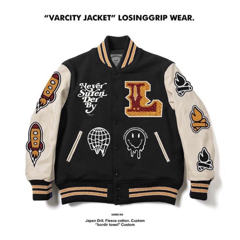 Jual "VARCITY JACKET" LOSINGGRIP WEAR SIZE L (LIKE NEW) | Shopee Indonesia