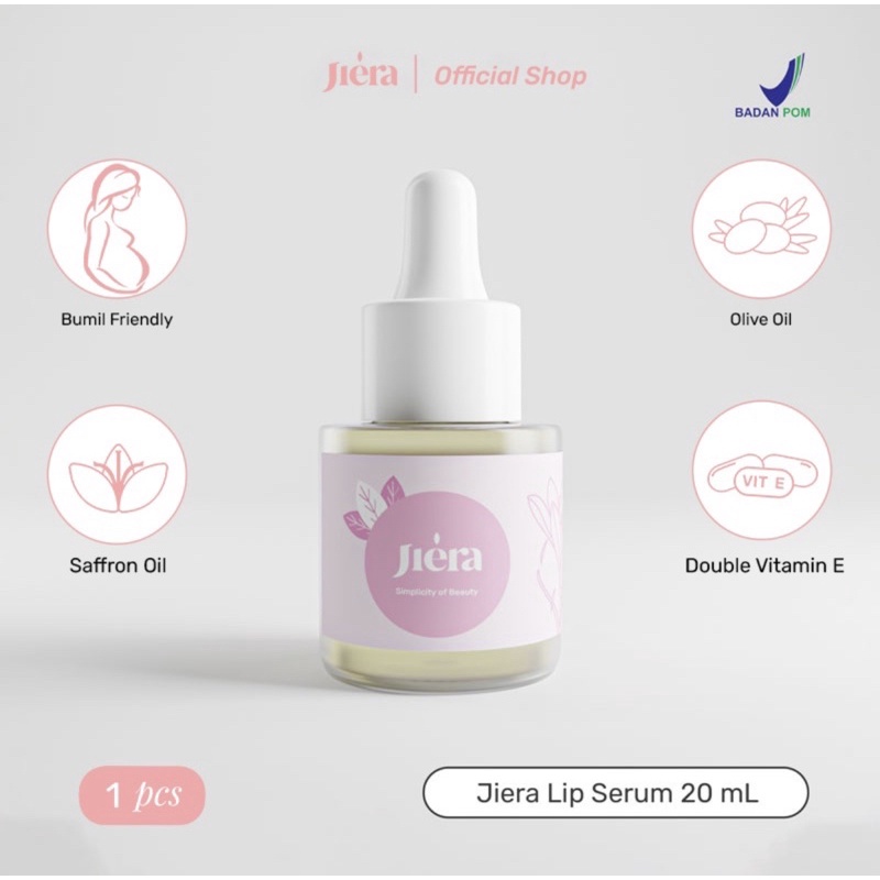 Jual JIERA Natural Lip Serum 20ml | Shopee Indonesia