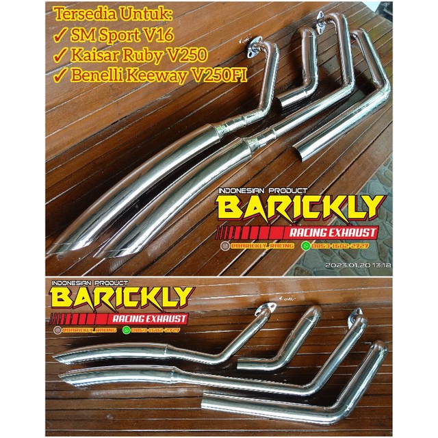 Jual Knalpot Benelli Keeway V250FI Kaisar Ruby V250 SM Sport V16 Custom ...