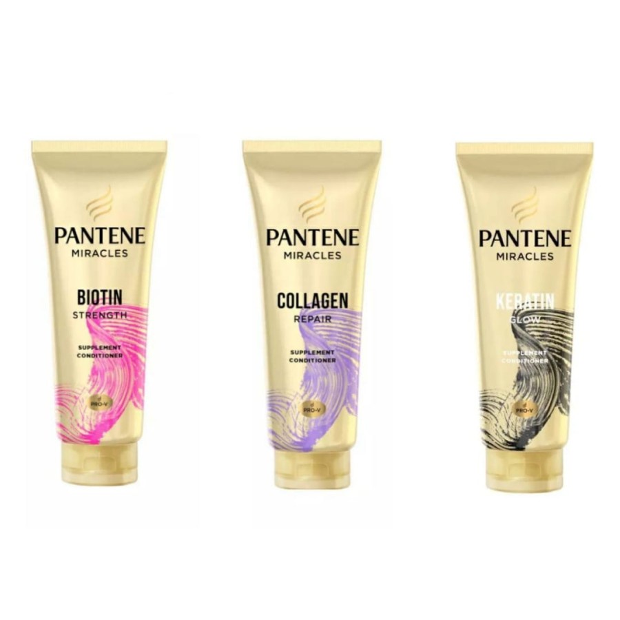 Jual PANTENE Conditioner 3 Minutes Miracles Collagen Repair/ Biotin ...