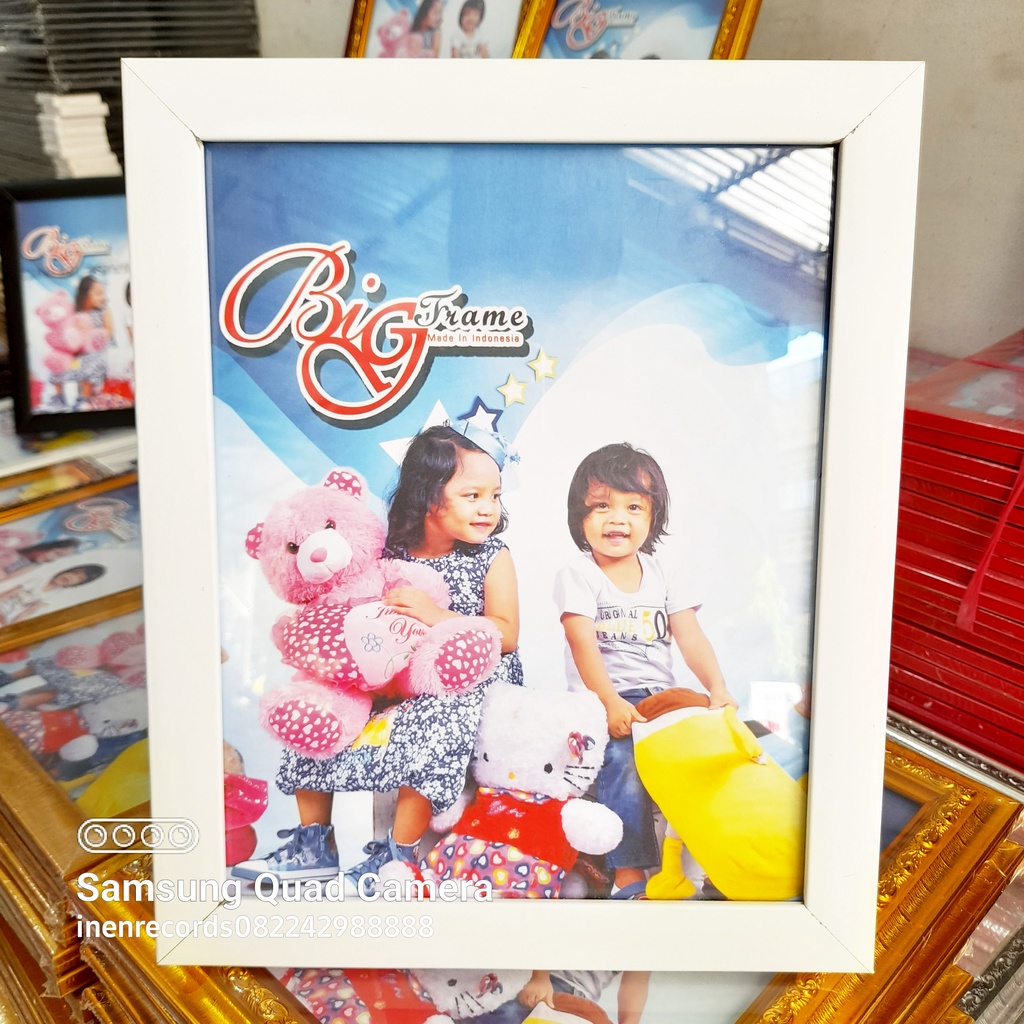 Jual Bingkai 10R (20x25)cm Putih minimalis #delapanframe #bingkaifoto # ...