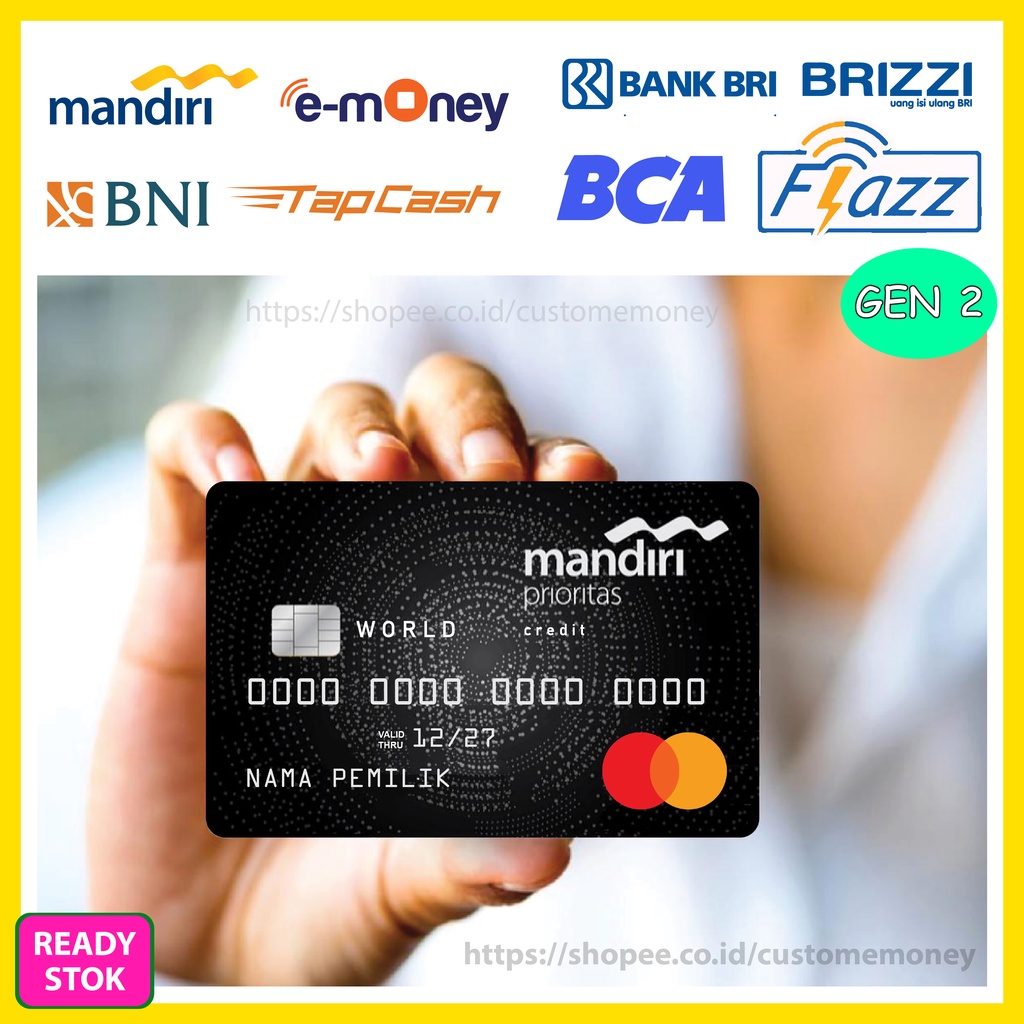 Jual KARTU EMONEY DESIGN MANDIRI PRIORITAS KARTU ETOLL E-MONEY MANDIRI ...