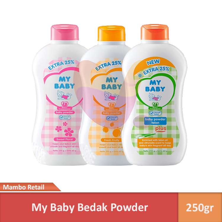 Jual My Baby Powder Bedak Bayi 250gr | Bedak Bayi MY BABY Kemasan Besar ...