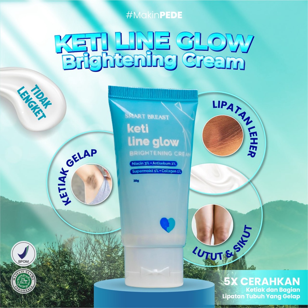 Jual Smart Breast Keti Line Glow Brightening Cream Krim Pencerah Ketiak Selangkangan Paha Area ...