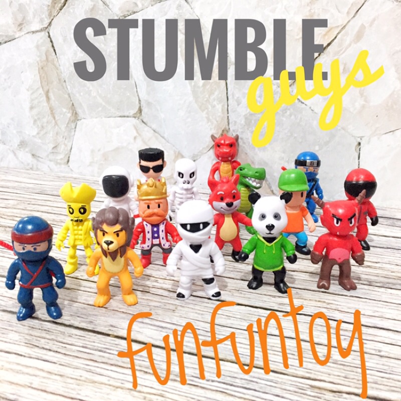 Jual Mainan Pajangan Stumble Guys Astronaut Vaquero Pirate Dinosaur ...