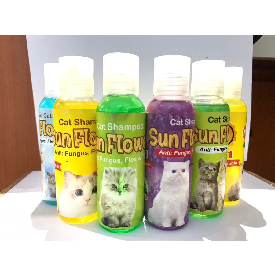 Jual Shampoo Kucing SUN FLOW Kucing/Anjing anti Fungus,Flea & Tick ...