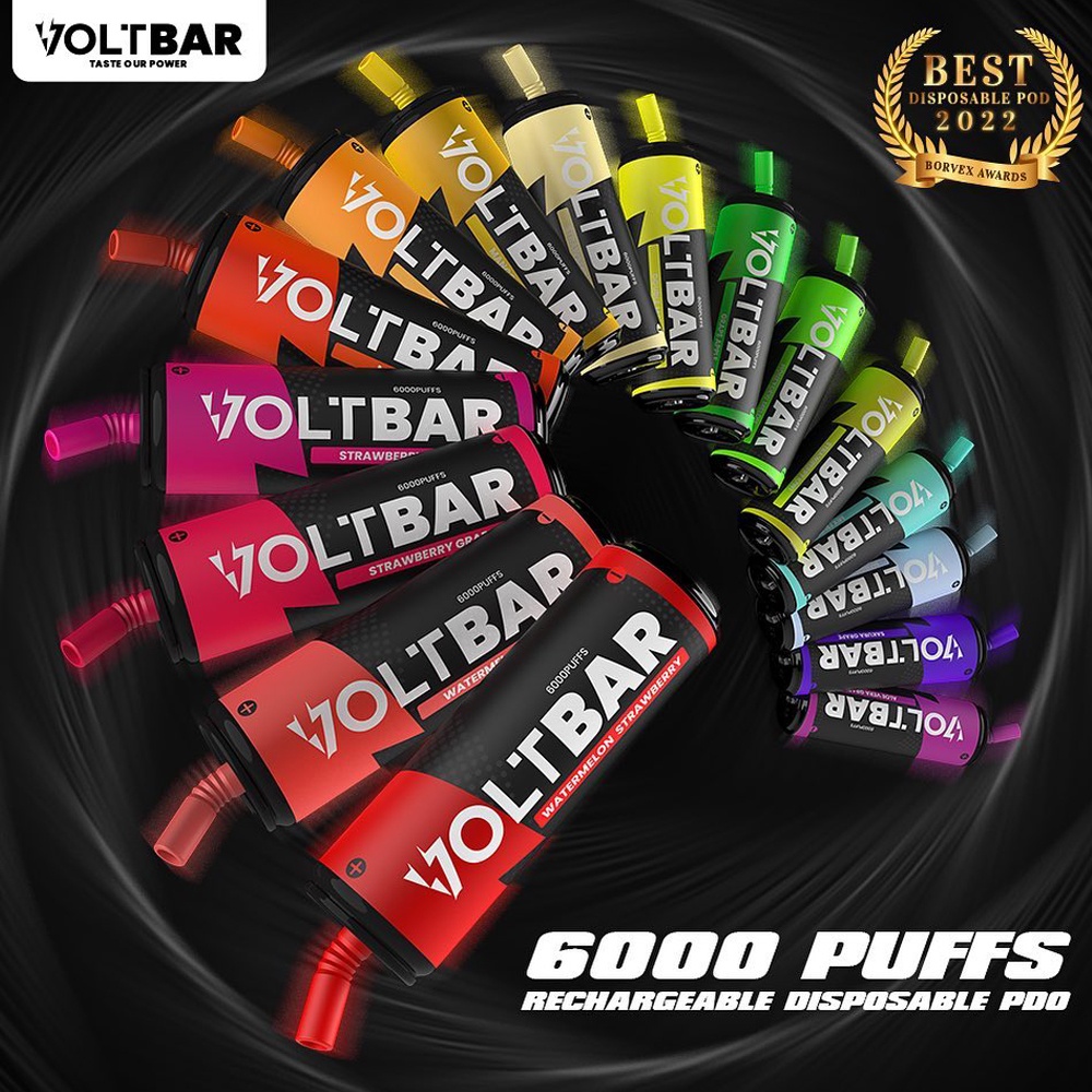 Jual VOLTBAR 6000 PUFFS DISPOSABLE PODS / POD DISPOSABLE VOLT BAR 6000 ...