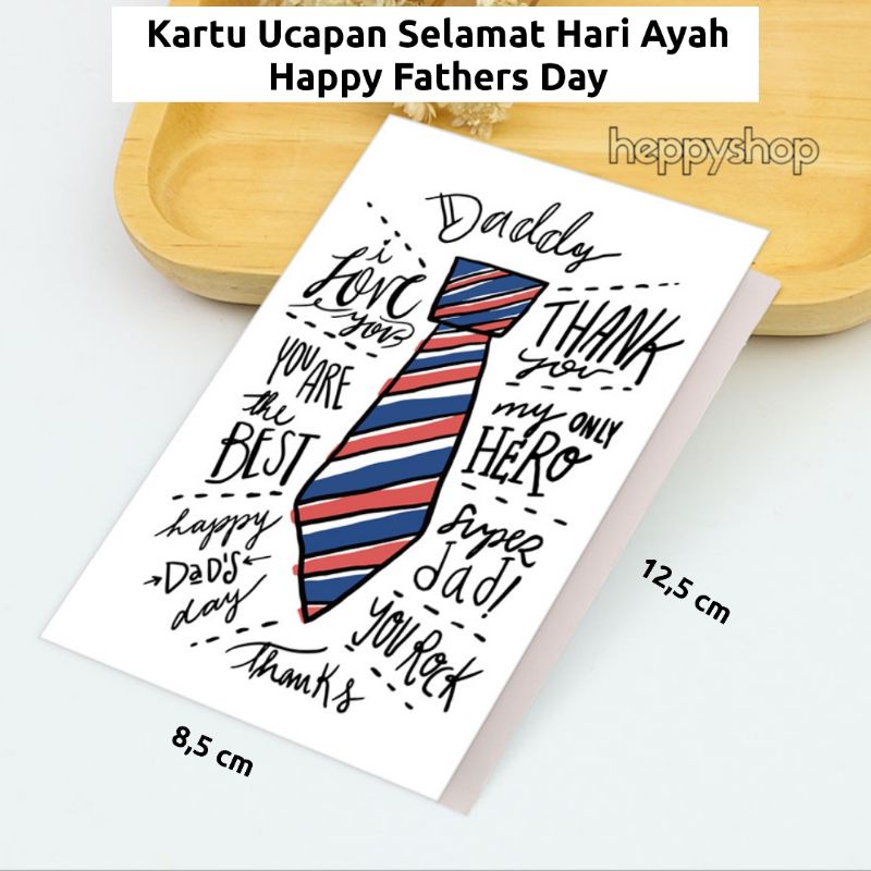 Jual Kartu Ucapan Selamat Hari Ayah Happy Fathers Day Shopee Indonesia