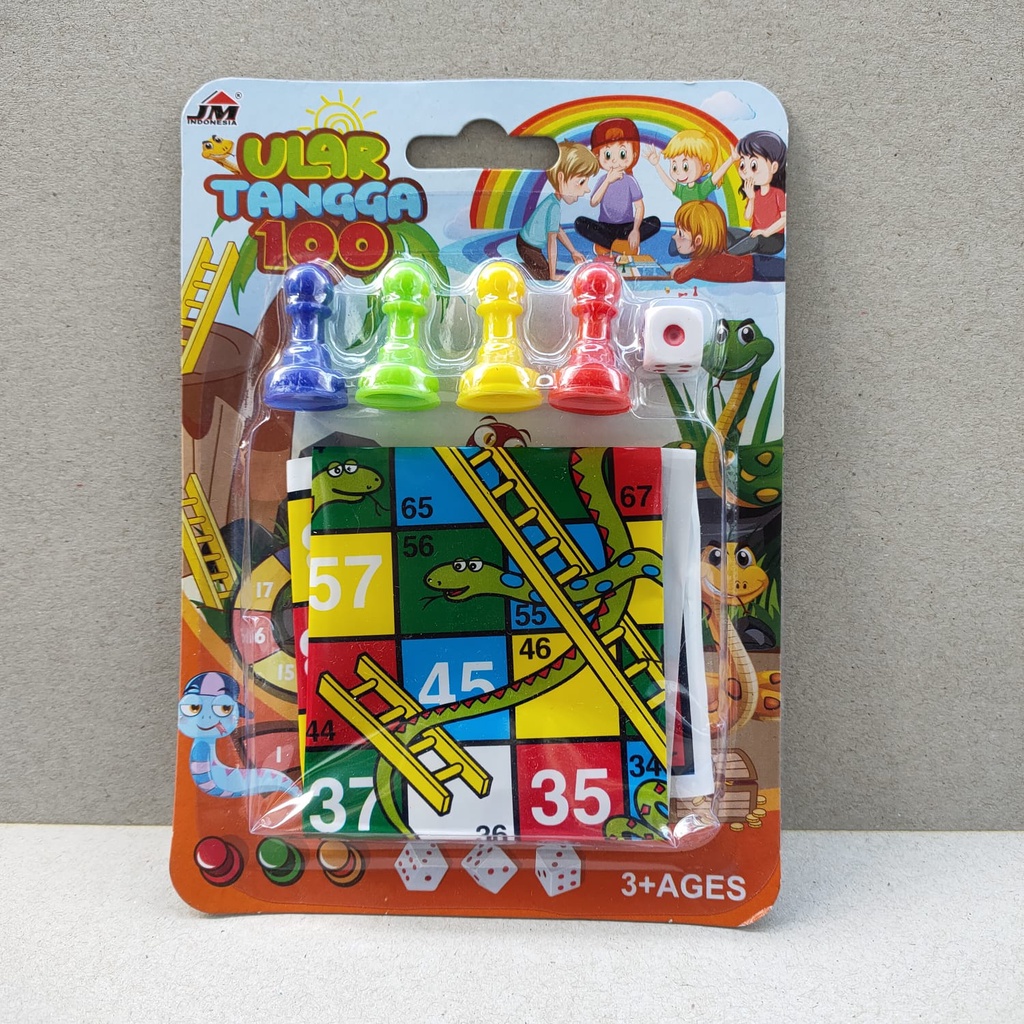 Jual Board Game - Mainan Edukasi - Ular Tangga 100 - Permainan Ular ...