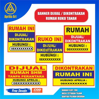 Jual Banner Spanduk Dikontrakan Dijual Rumah Tanah Ruko | Shopee Indonesia